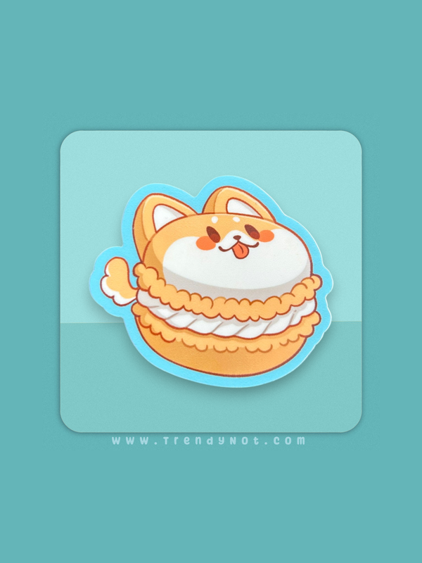 Bumbleberry Hollows Bao The Shiba Macaron Sticker Pink Moon Atelier