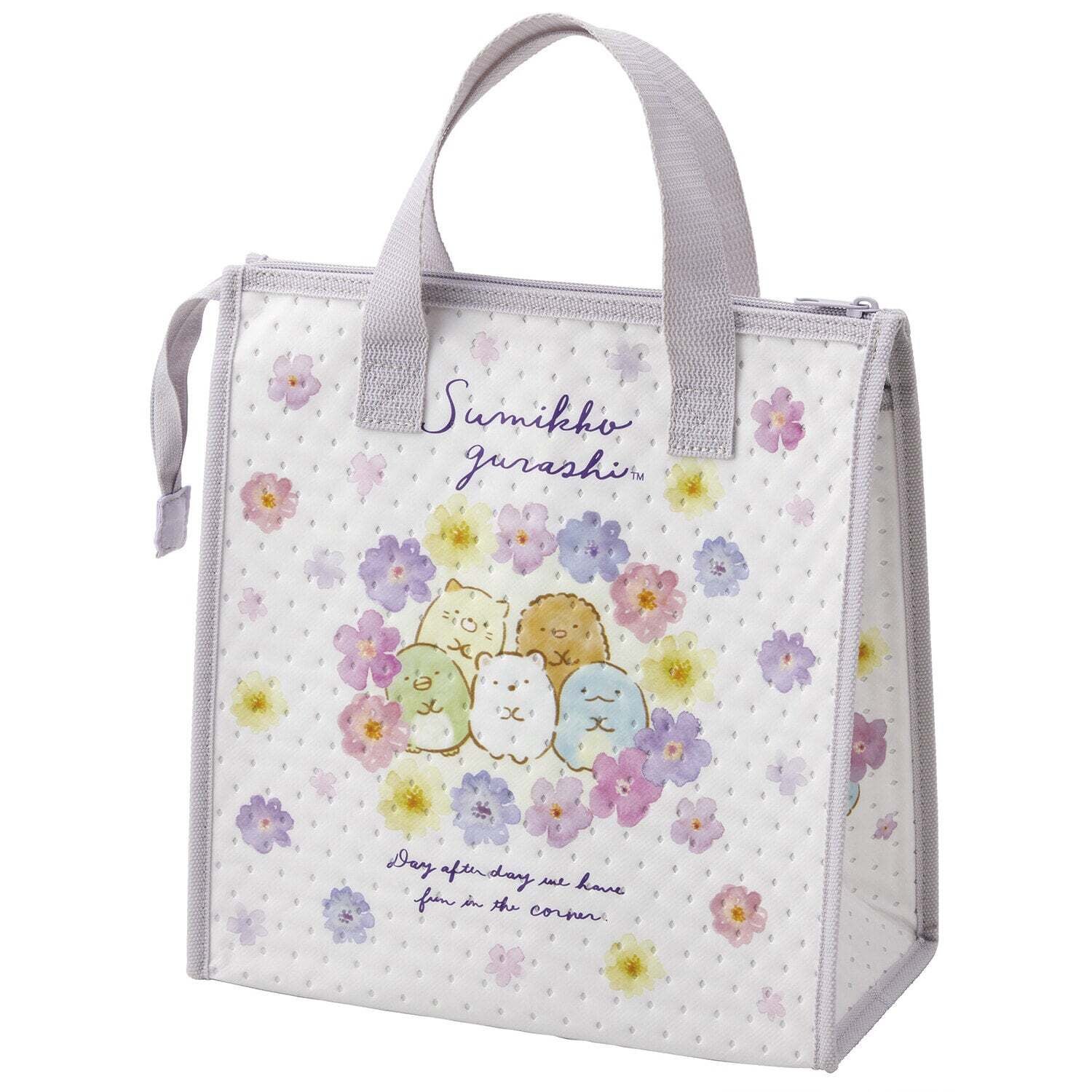 San-x | Sumikko Gurashi Flowers - Insulated Lunch Bag | Pink Moon Atelier